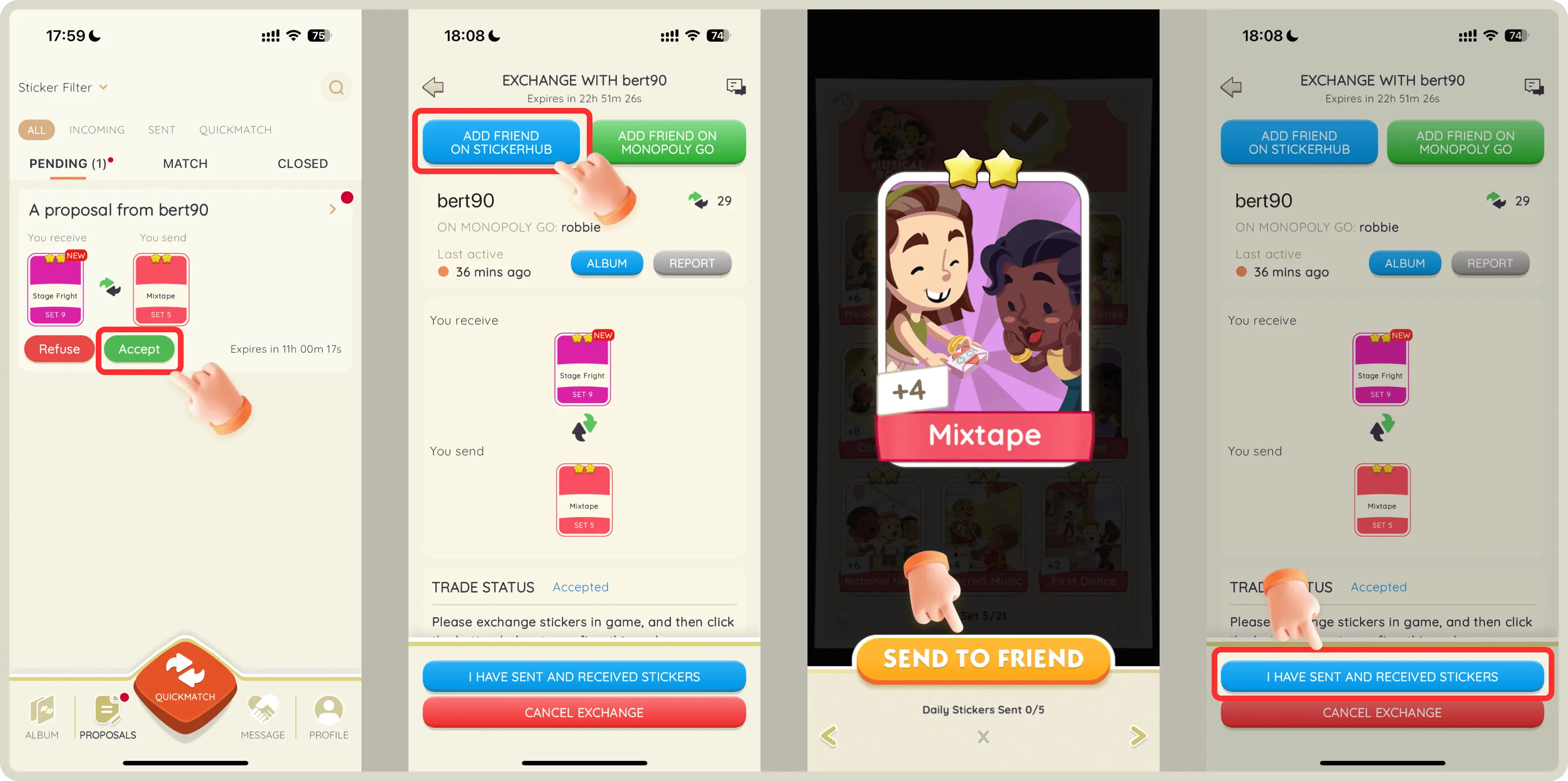 StickerHub - Monopoly GO Stickers Trading App